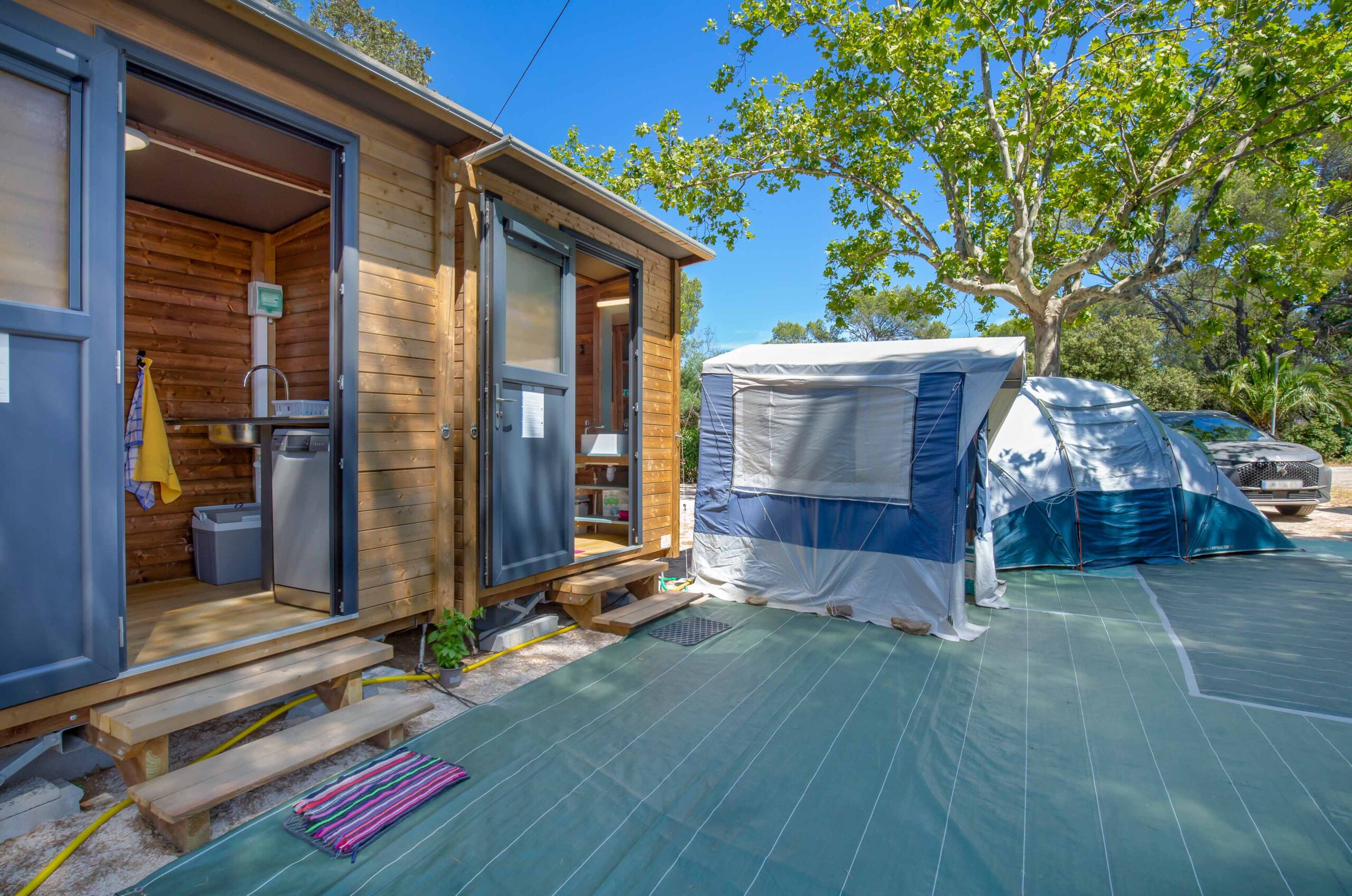 Sanitaires privés - Camp du Domaine